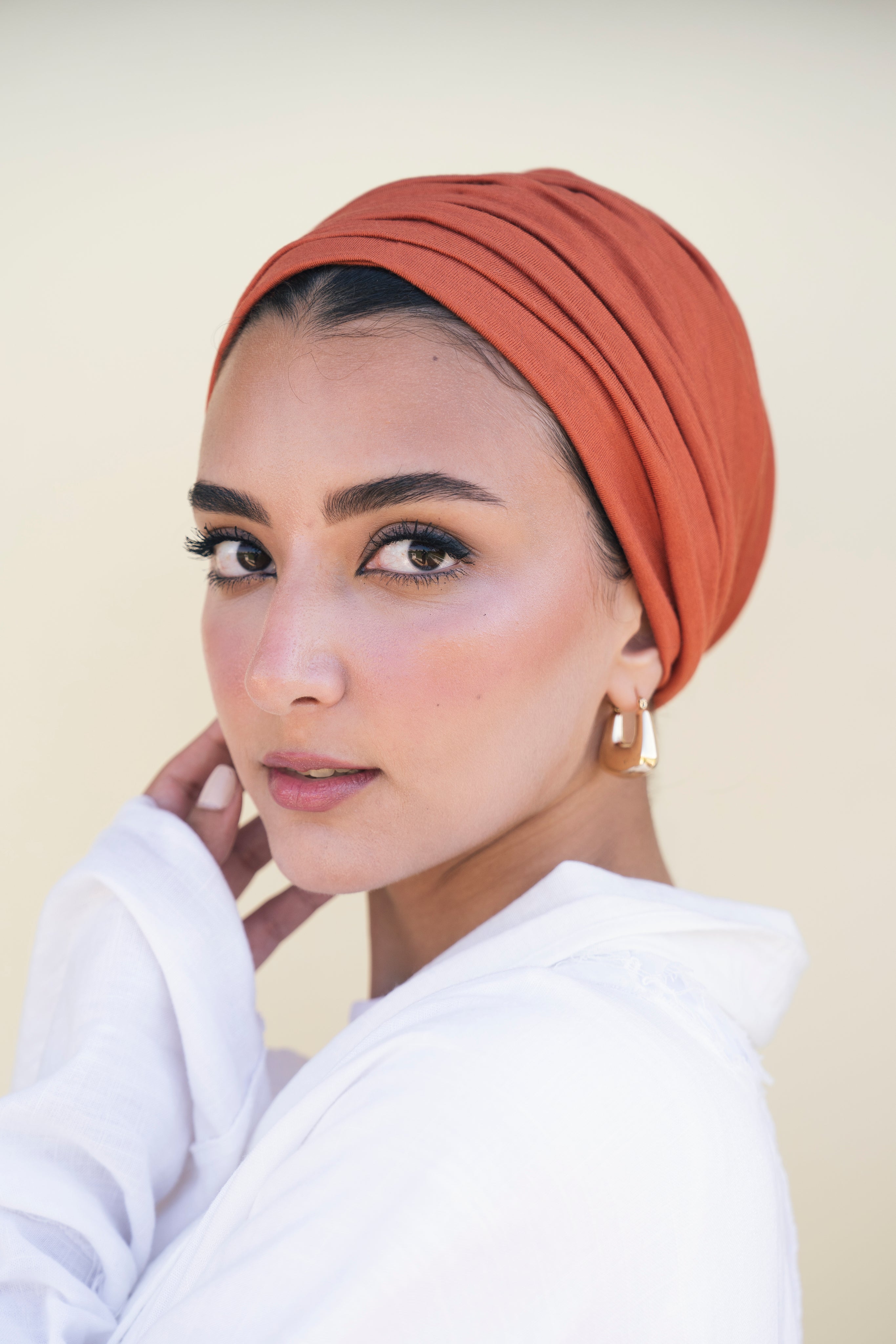 Basic Burnt Orange Turban – BFE World